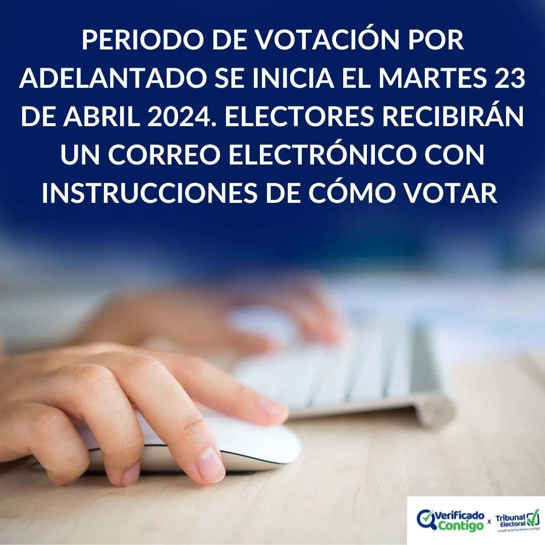 Periodo de votación por adelantado se inicia el martes 23 de abril 2024 ... Periodo de votación por adelantado se inicia el martes 23 de abril 2024 ...